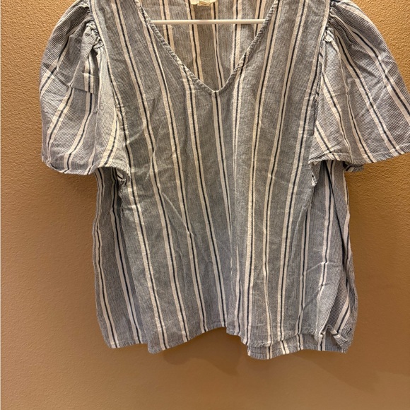 a.n.a | Tops | Ana Striped Vneck Womens Top | Poshmark